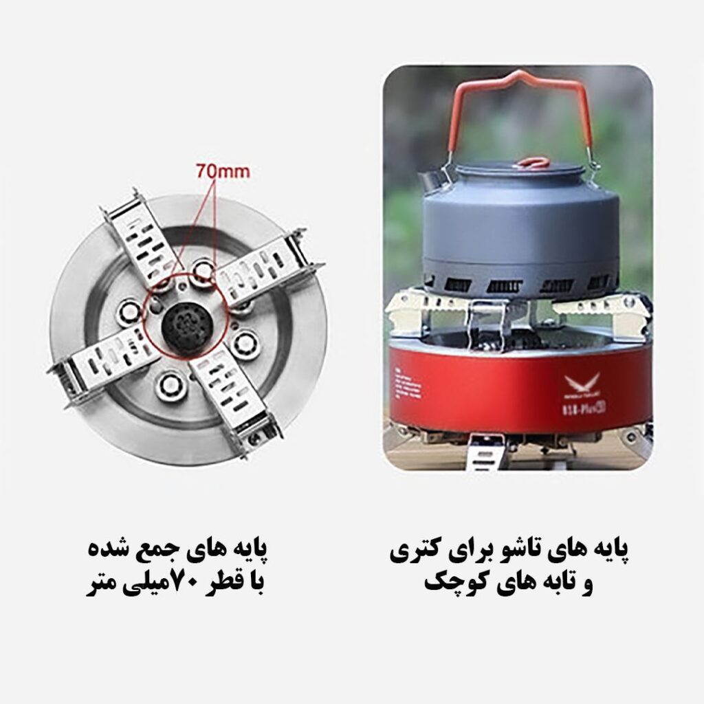 اجاق گاز پرتابل اسنوهاک کد SN.B18-Plus9 - اسنوهاک